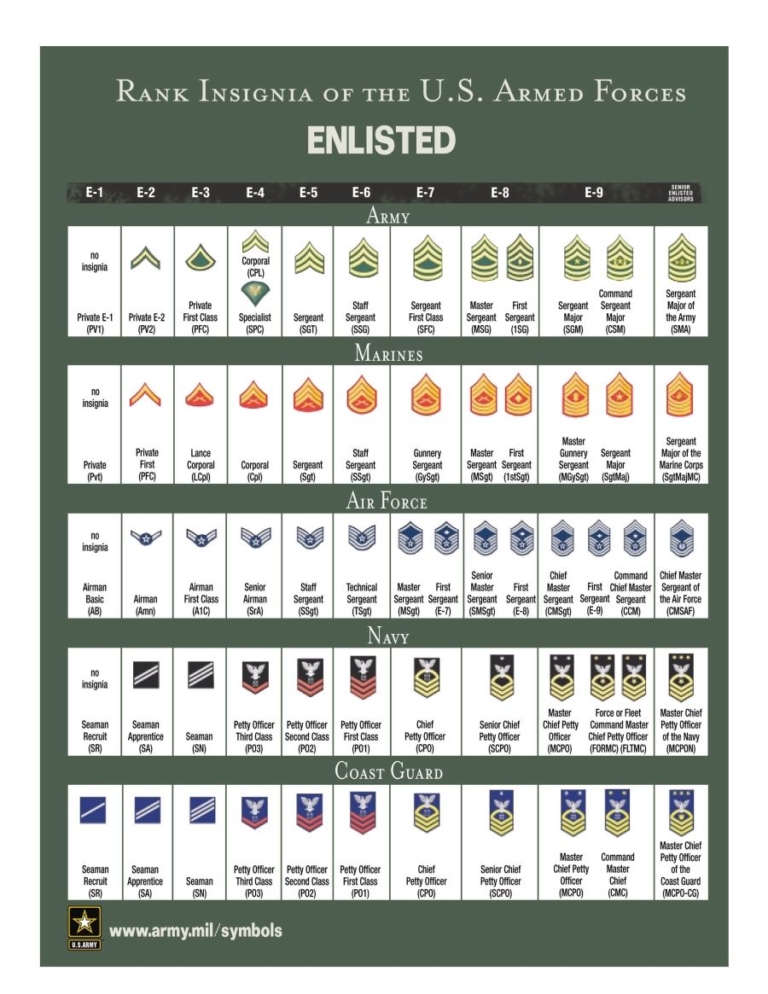 Understanding US Military Ranks - Military Connection