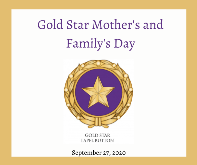 Gold Star Mother's and Family's Day - Military Connection