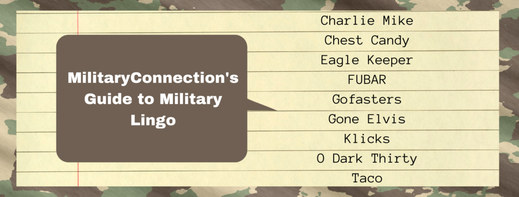 Guide to Military Lingo - Military Connection