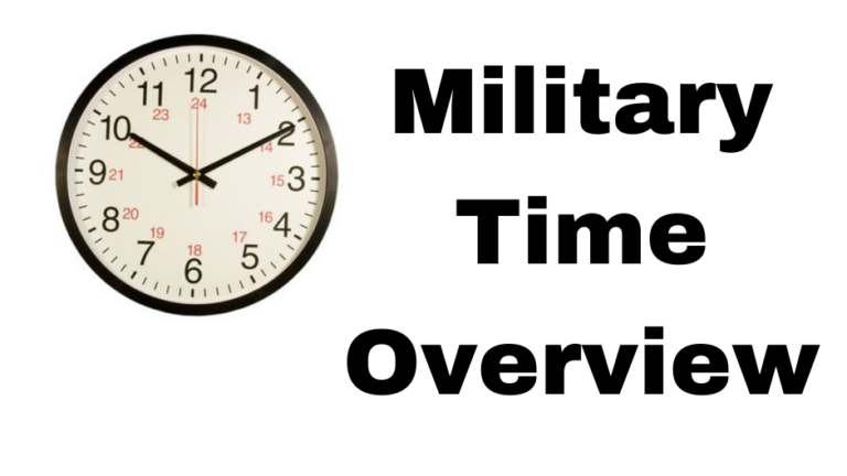 Military Time - Military Connection